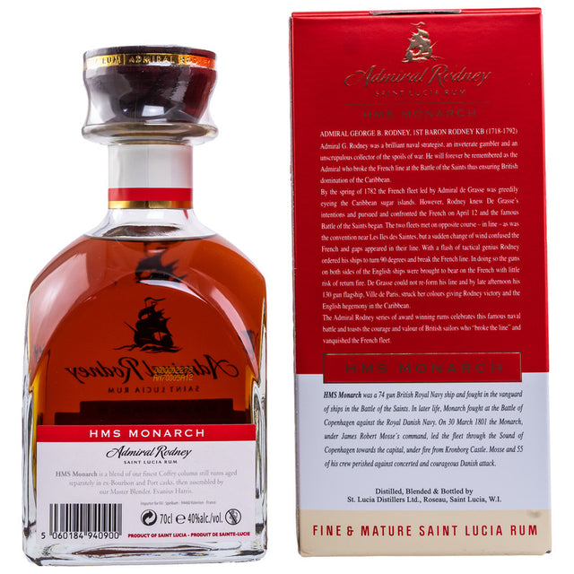 Acheter du rhum Admiral Rodney - Rhum Suisse