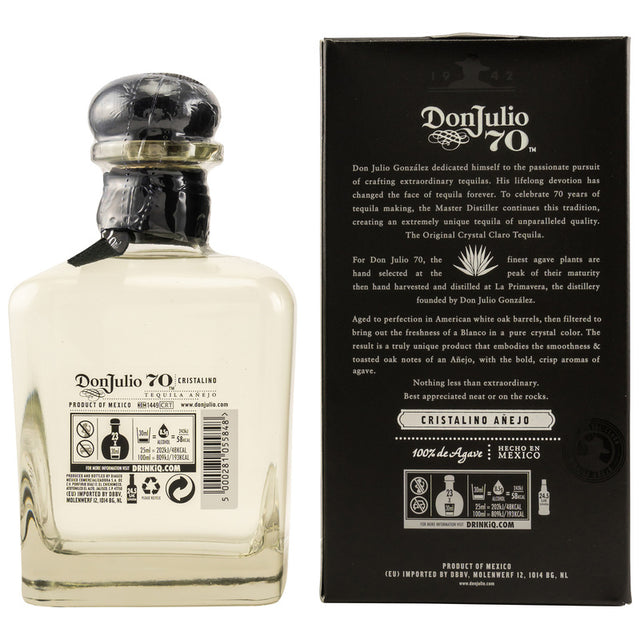 Buy Don Julio 70 Tequila Cristalino Anejo - Bringts.ch